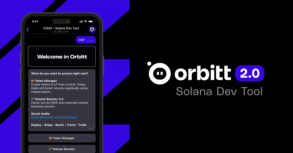 Orbitt - Solana Volume Booster - Solana Volume Bot